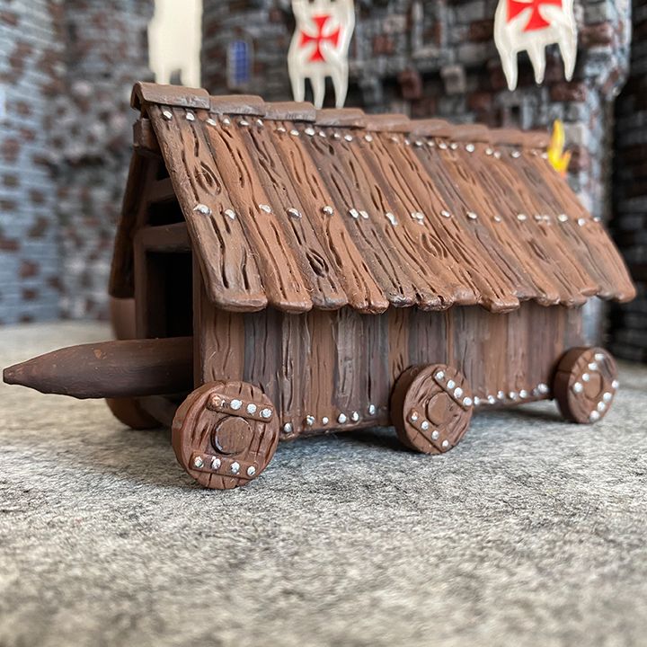 3D Printable Siege machine Medieval gate ram by ARTMARKEVYCH