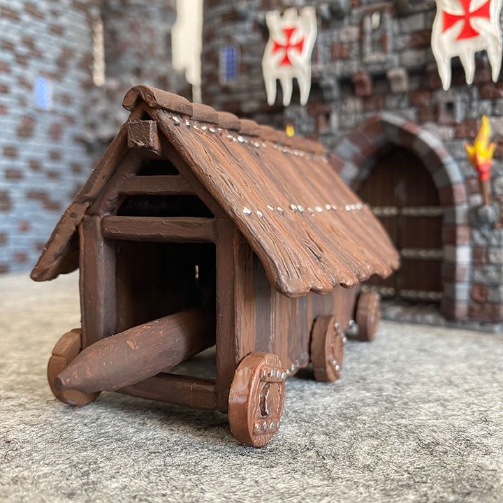 3D Printable Siege machine Medieval gate ram by ARTMARKEVYCH