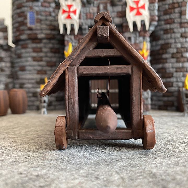 3D Printable Siege machine Medieval gate ram by ARTMARKEVYCH