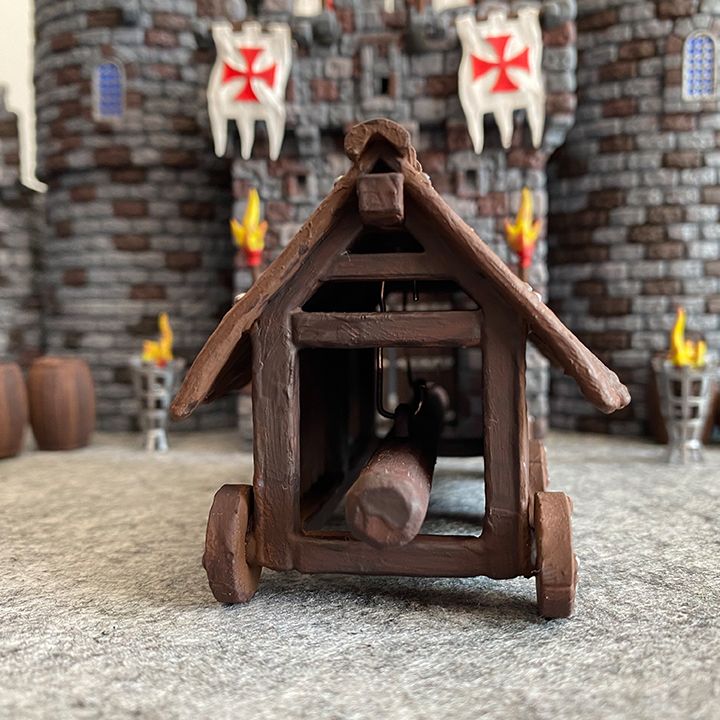 3D Printable Siege machine Medieval gate ram by ARTMARKEVYCH