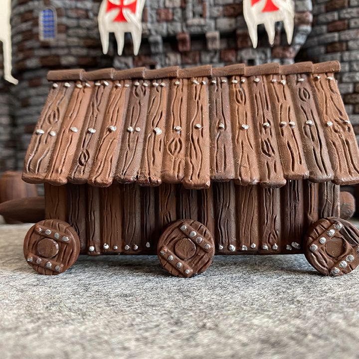 3D Printable Siege machine Medieval gate ram by ARTMARKEVYCH