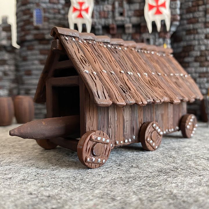 3D Printable Siege machine Medieval gate ram by ARTMARKEVYCH