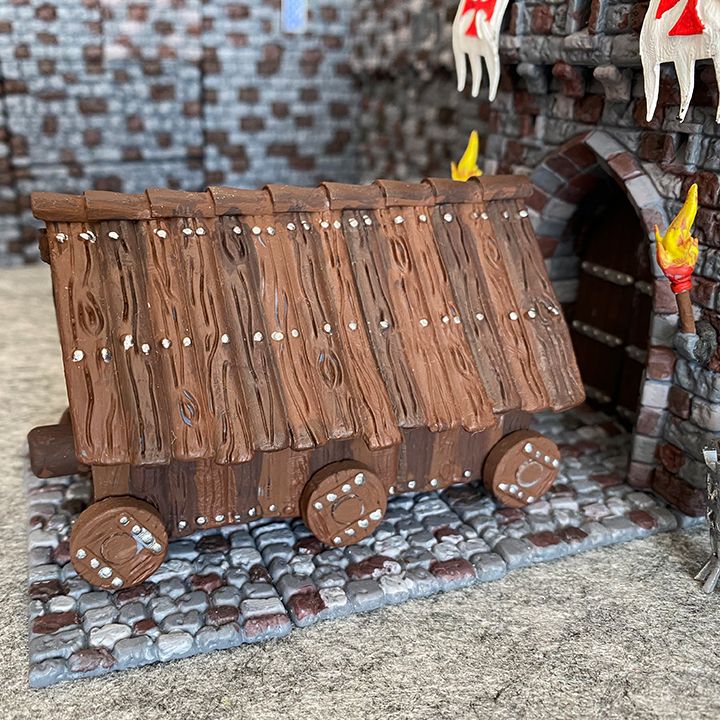 3D Printable Siege machine Medieval gate ram by ARTMARKEVYCH