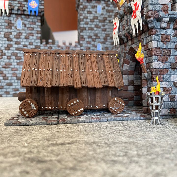 3D Printable Siege machine Medieval gate ram by ARTMARKEVYCH