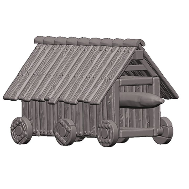 3D Printable Siege machine Medieval gate ram by ARTMARKEVYCH