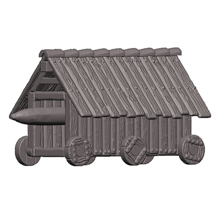 3D Printable Siege machine Medieval gate ram by ARTMARKEVYCH