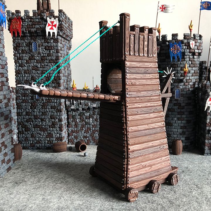 3D Printable Siege machine Tower by ARTMARKEVYCH