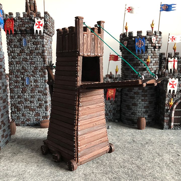 3D Printable Siege machine Tower by ARTMARKEVYCH