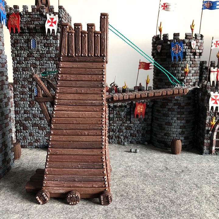 3D Printable Siege machine Tower by ARTMARKEVYCH
