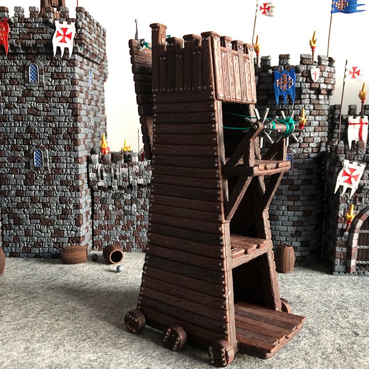 3D Printable Siege machine Tower by ARTMARKEVYCH
