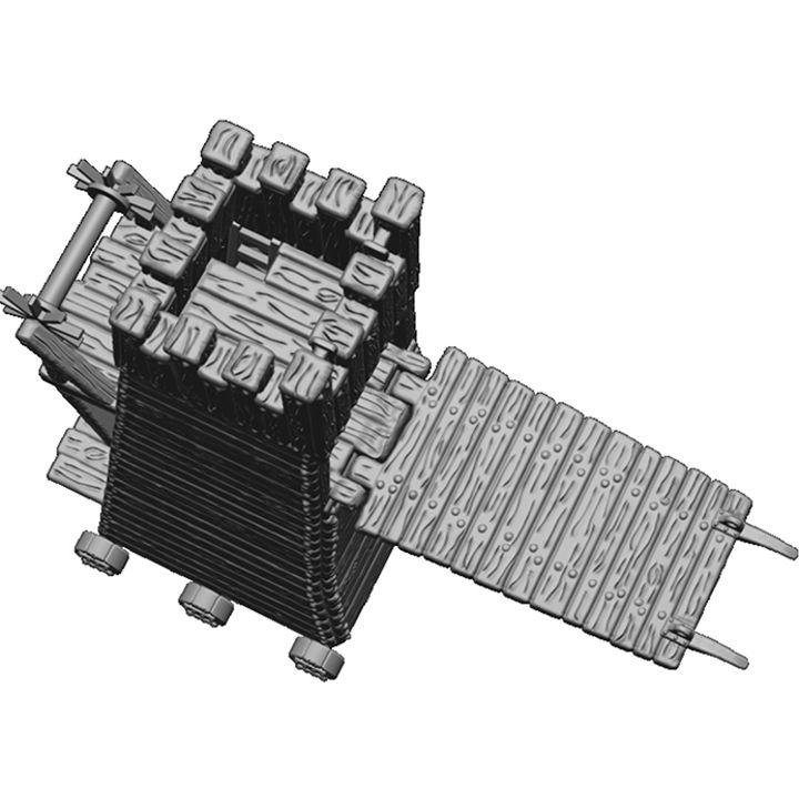3D Printable Siege machine Tower by ARTMARKEVYCH