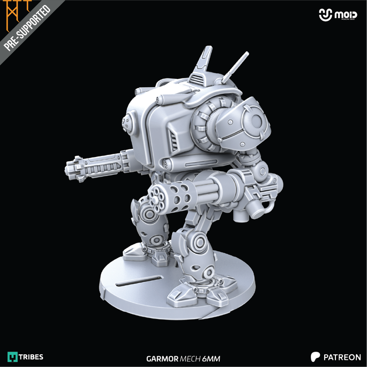 3D Printable Garmor Mech 6mm by Moid