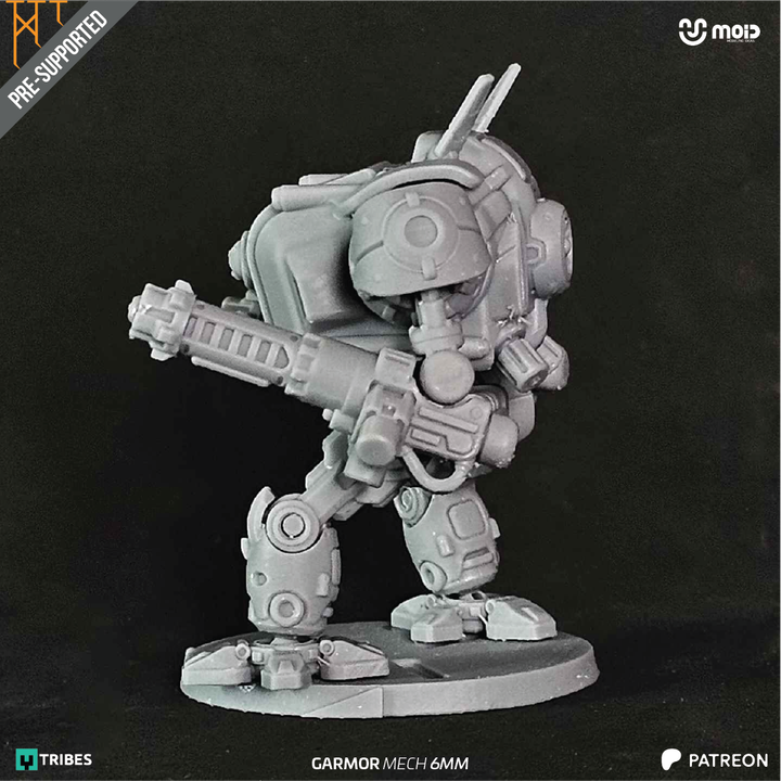 3D Printable Garmor Mech 6mm by Moid