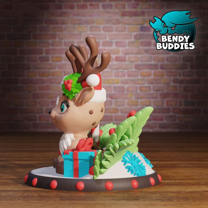 3D Printable Rudolph Cute Reindeer / Stag Beast Model / Collectible ...