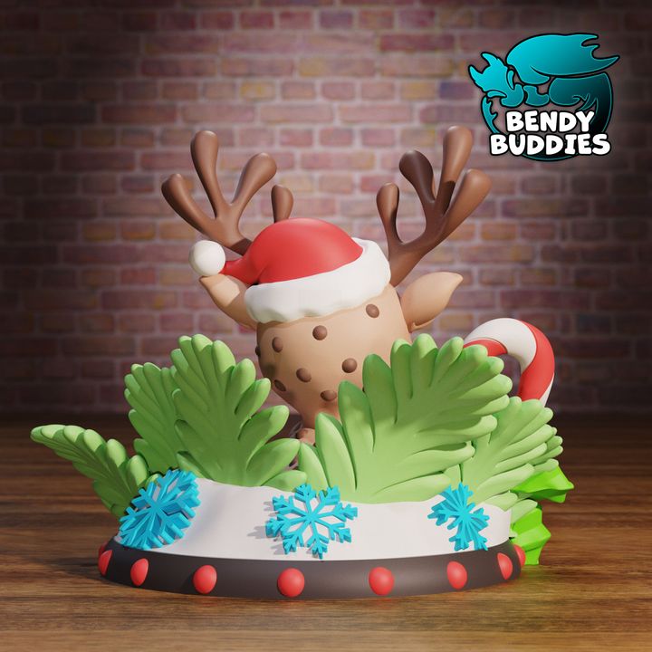 3D Printable Rudolph Cute Reindeer / Stag Beast Model / Collectible ...