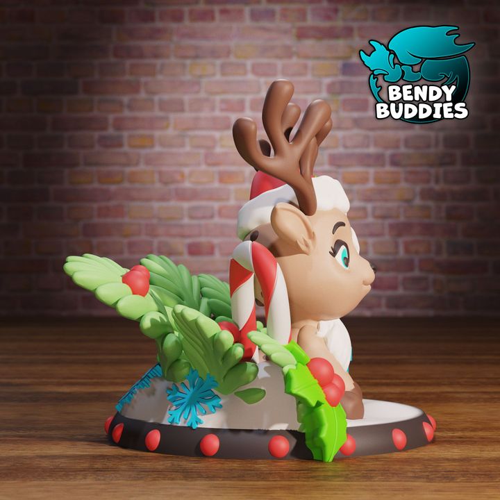 3D Printable Rudolph Cute Reindeer / Stag Beast Model / Collectible ...