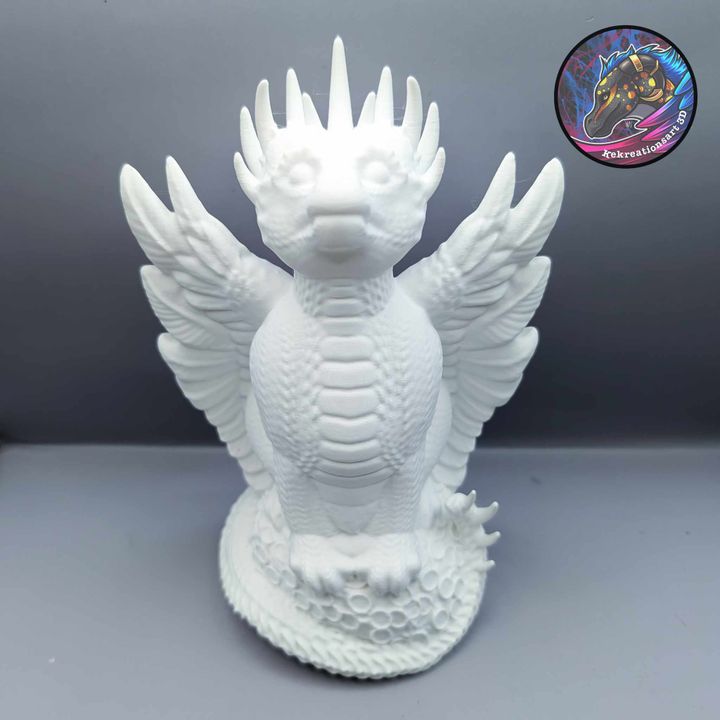 3D Printable Dragon Tree Topper Angel 2024 by Kirsten M