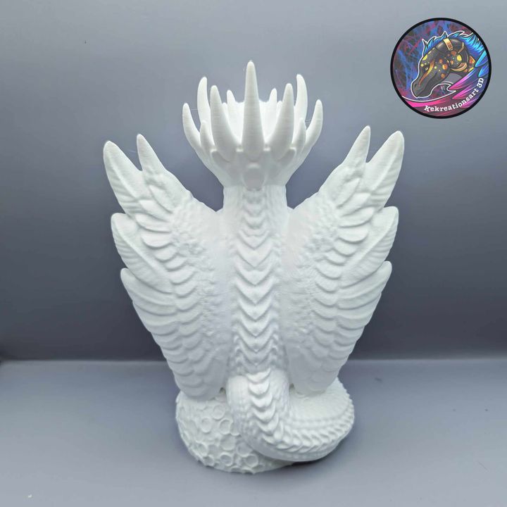 3D Printable Dragon Tree Topper Angel 2024 by Kirsten M