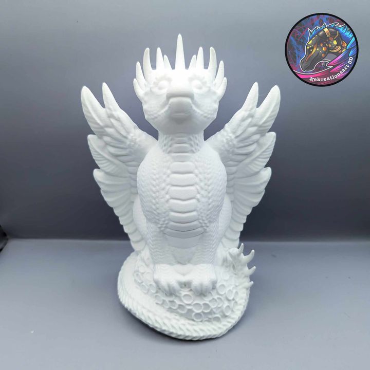 3D Printable Dragon Tree Topper Angel 2024 by Kirsten M