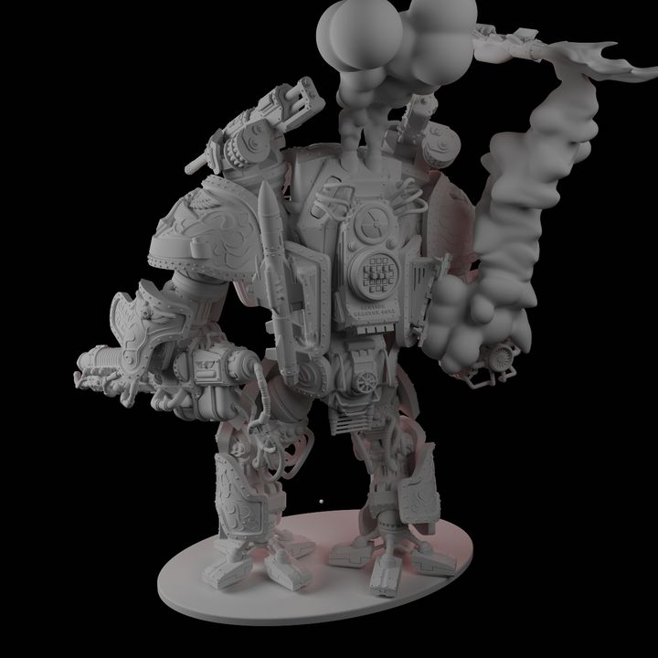 3D Printable Knight Chatelain Imperial Walker by Alexander Wolfe