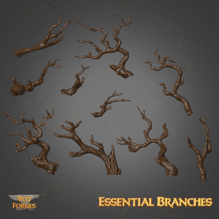 3D Printable Essential Branches for Basing by Voy Forges