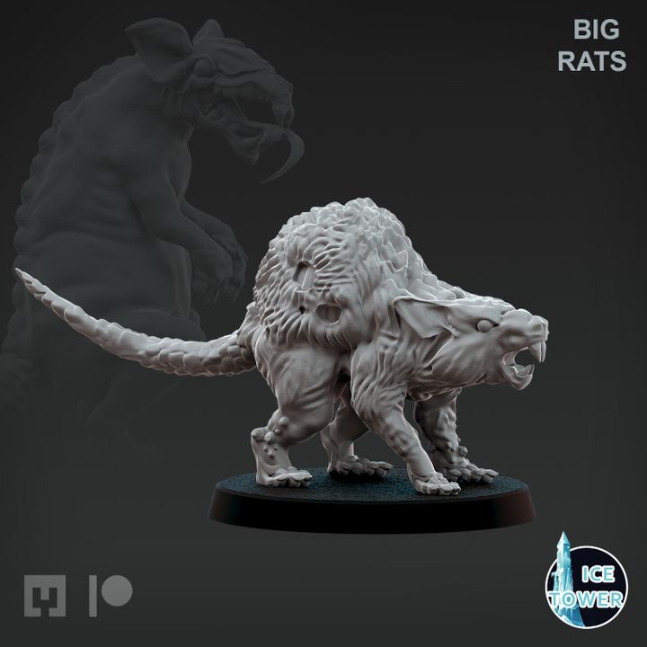3D Printable Big Rats by Ice Tower