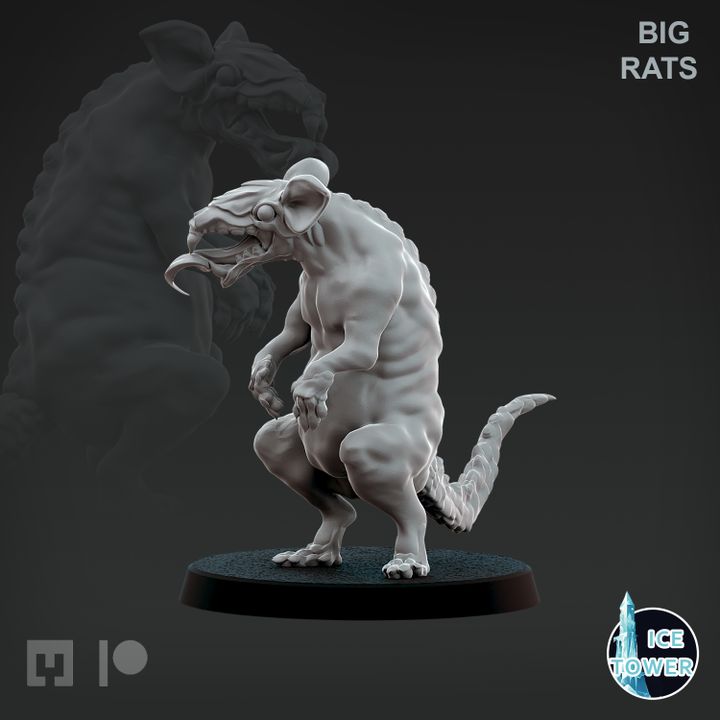 3D Printable Big Rats by Ice Tower