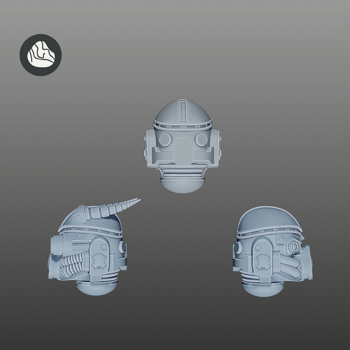 3D Printable Space Screamer helmets by UmbralSculpts