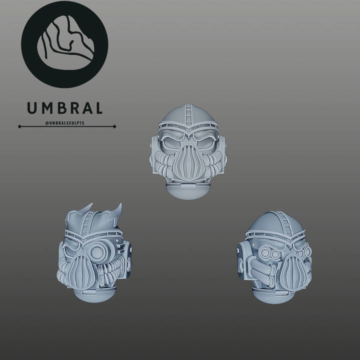 3D Printable Space Screamer helmets by UmbralSculpts