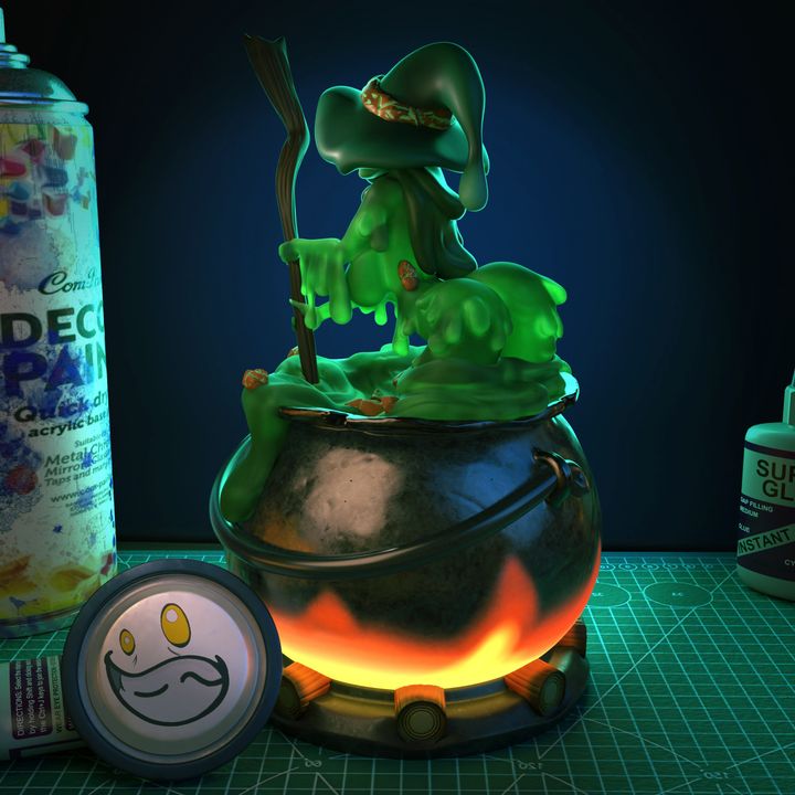 3D Printable Slime Witch by Anexeo's Minis Forge