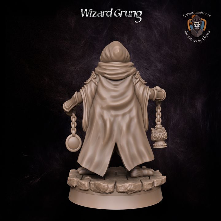 3D Printable Wizard Grung by Lubart Miniatures
