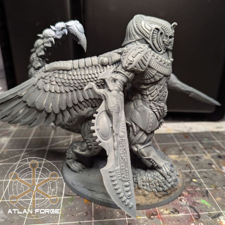 3D Printable Aegyptian Battle Sphinx by Atlan Forge