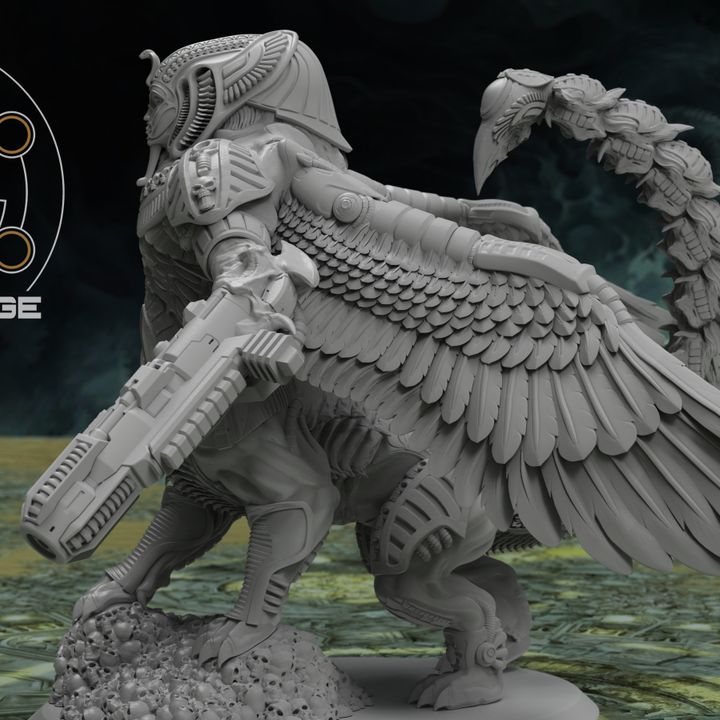 3D Printable Aegyptian Battle Sphinx by Atlan Forge
