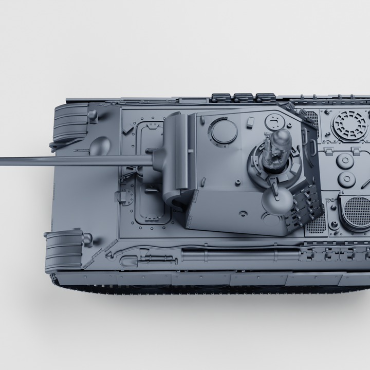 3D Printable Panzer V Panther Ausf.G late with side skirts + 3 Tankmen ...