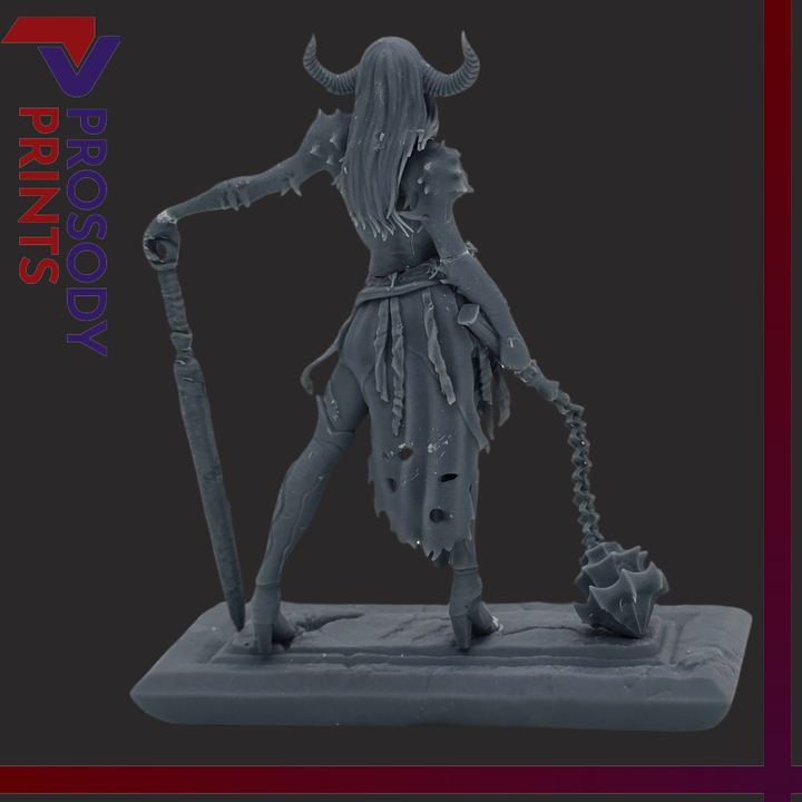 3D Printable Demon Woman - 75mm by Prosody Prints