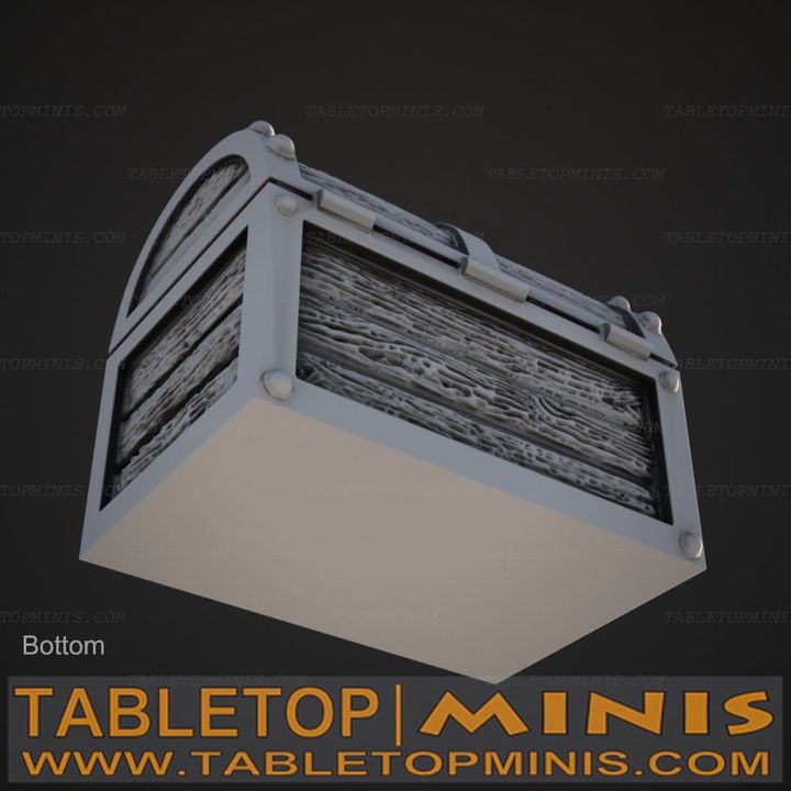 3D Printable Standard Chest by TableTopMinis