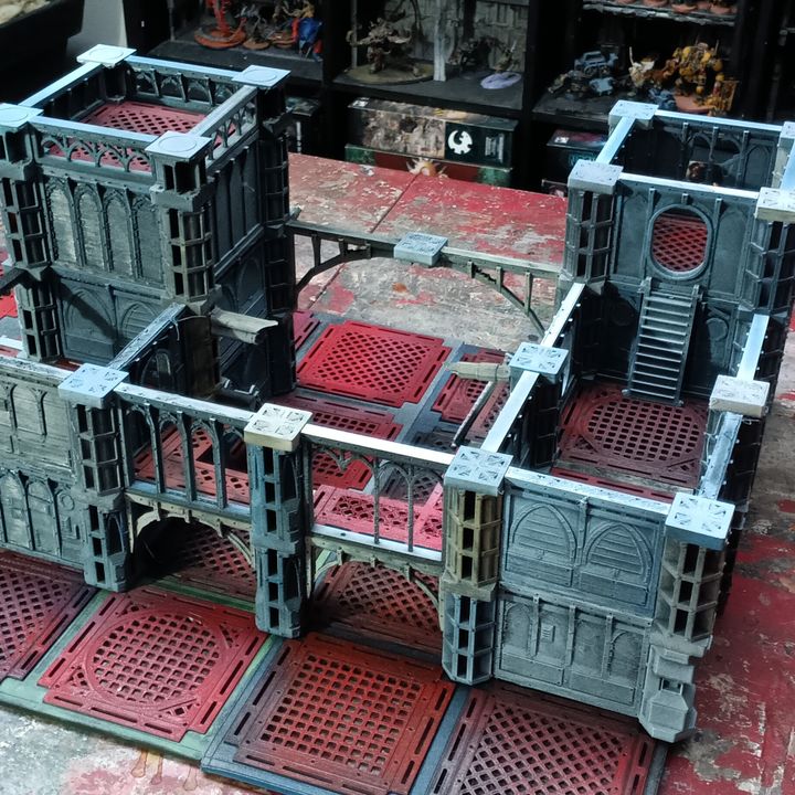 3D Printable boarding actions - hive city 1.0 terrain - Huge multi ...