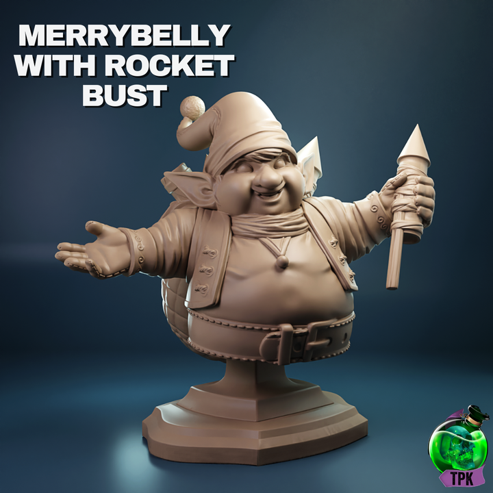 3D Printable Merrybelly with rocket bust by TPK Lab