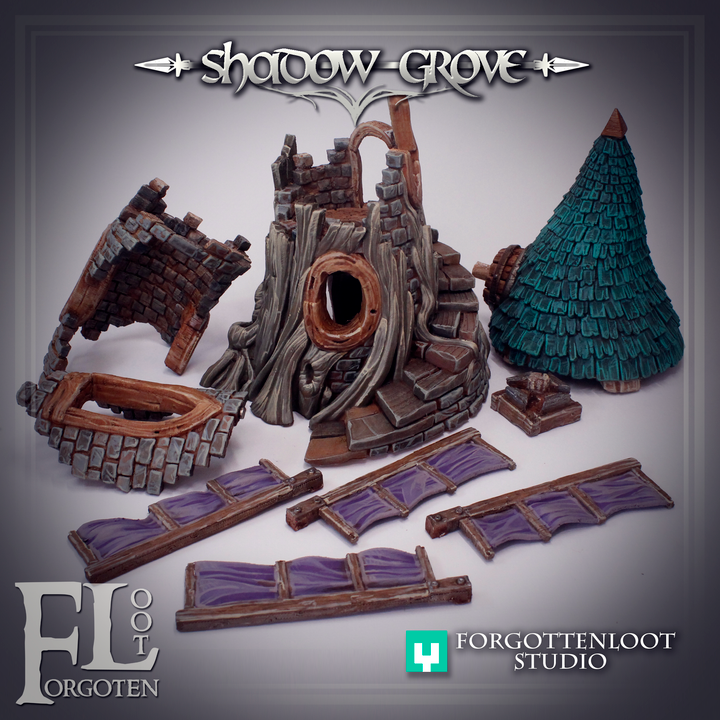 3D Printable SHADOW GROVE Windmill by forgottenlootstudio