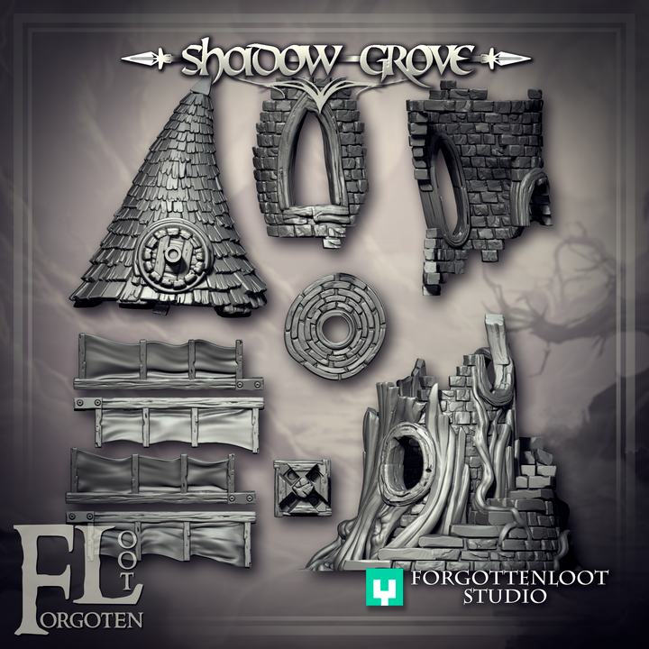 3D Printable SHADOW GROVE Windmill by forgottenlootstudio