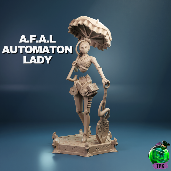 3D Printable A.F.A.L Automaton Lady by TPK Lab