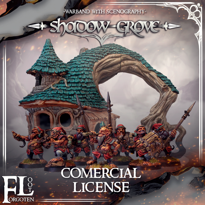 3D Printable SHADOW GROVE COMERCIAL LICENSE by forgottenlootstudio