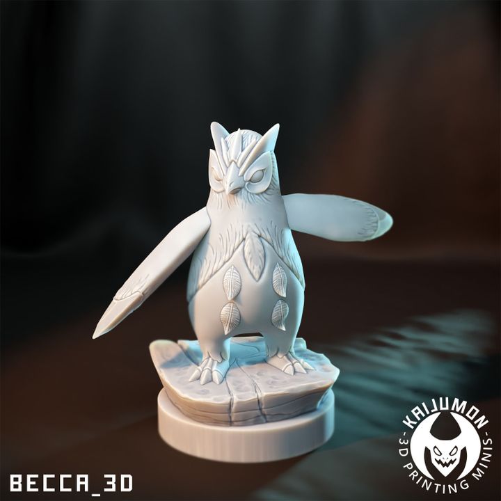 3D Printable Kaijumon Steel Penguin by Kaijumon