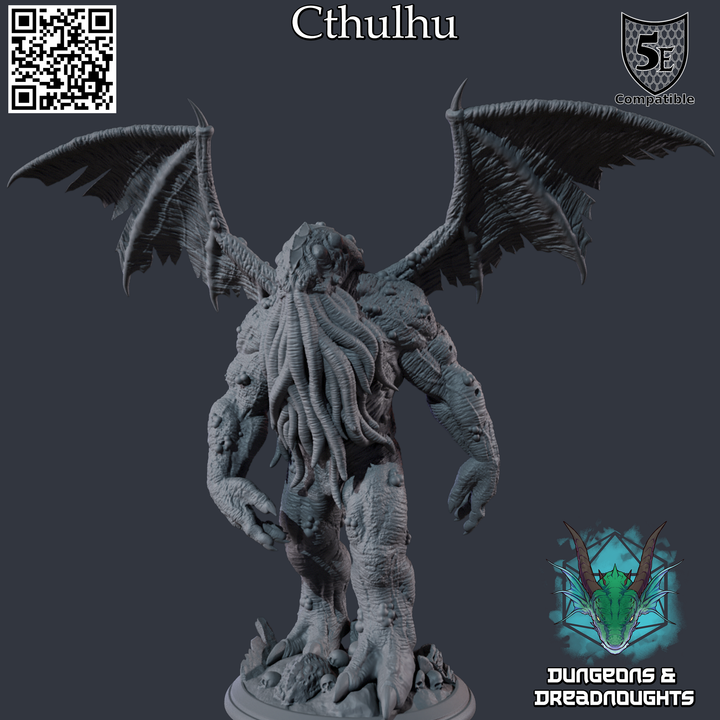 3D Printable Cthulhu - 5e Stats/ Monster Included by Dungeons and ...