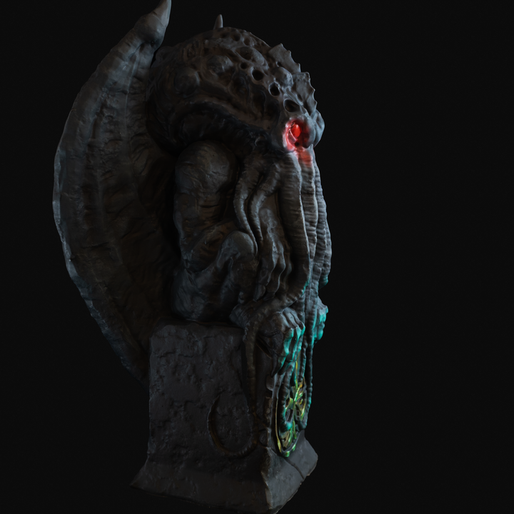 3D Print of Cthulhu Totem - 5e Stats/ Monster / Custom Item Card ...