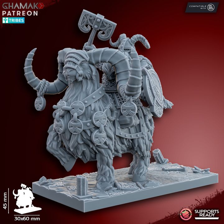 3D Printable Goat Riders by Ghamak