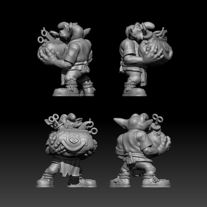 3D Printable GrotNurses by Trollet Miniatures