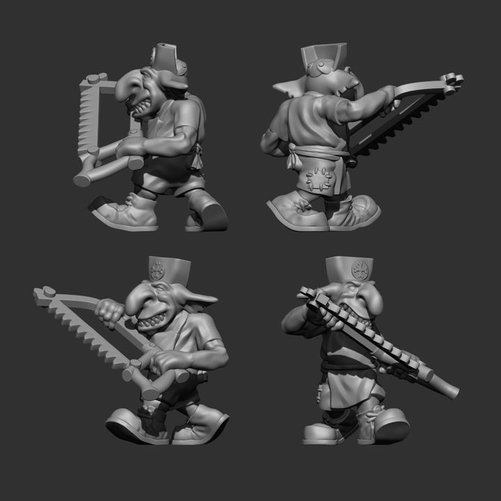3D Printable GrotNurses by Trollet Miniatures