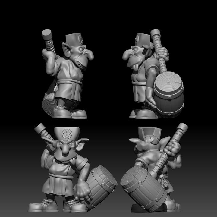 3D Printable GrotNurses by Trollet Miniatures