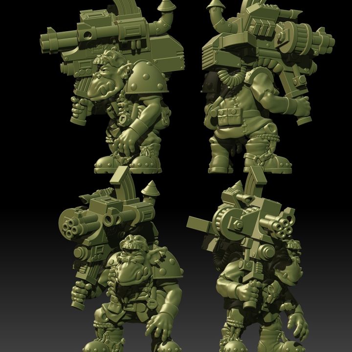 3D Printable Dead'Ead Lootas by Trollet Miniatures